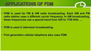 FDM AND TDM (multiplexing)-Communication system ppt | PPTX