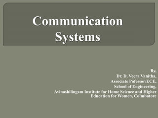 communication systems for second year ECE | PPT