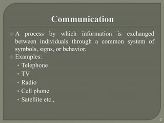 communication systems for second year ECE | PPTX