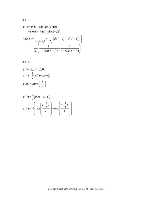Communication systems solution manual 5th edition | PDF