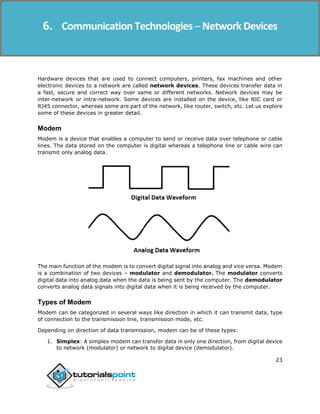 Communication technologies tutorial | PDF
