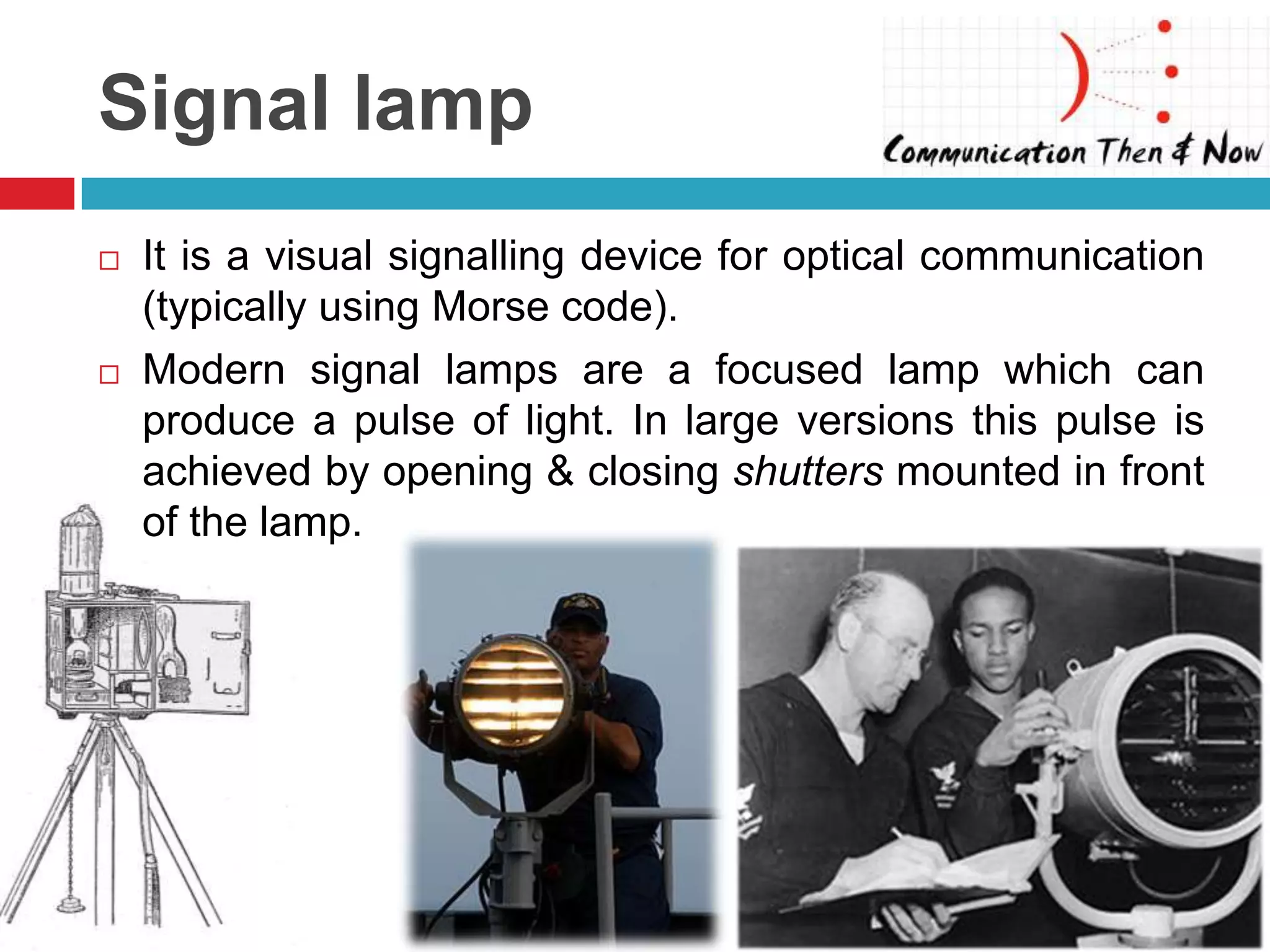 Communication then & now | PPTX