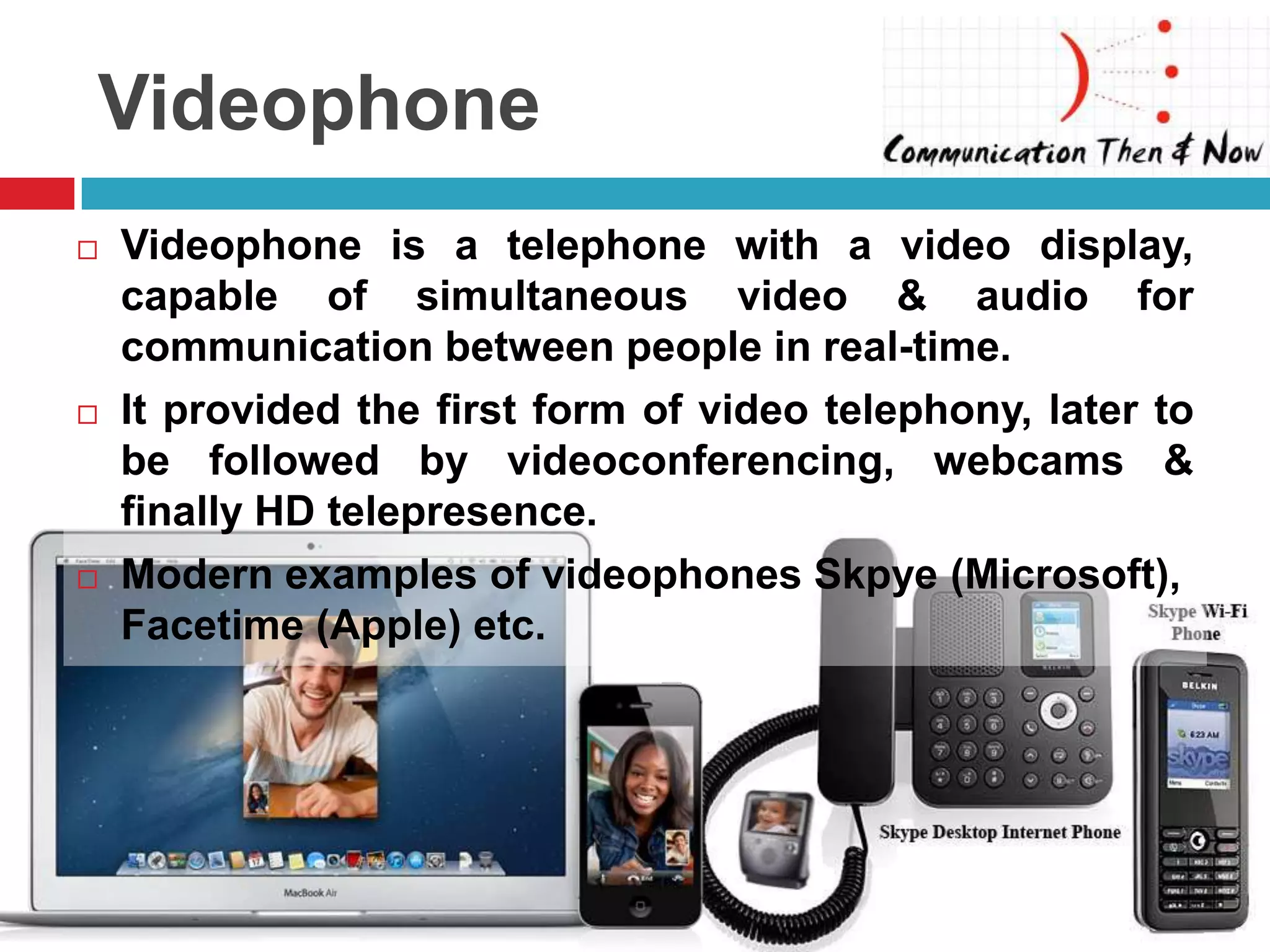 Communication then & now | PPTX