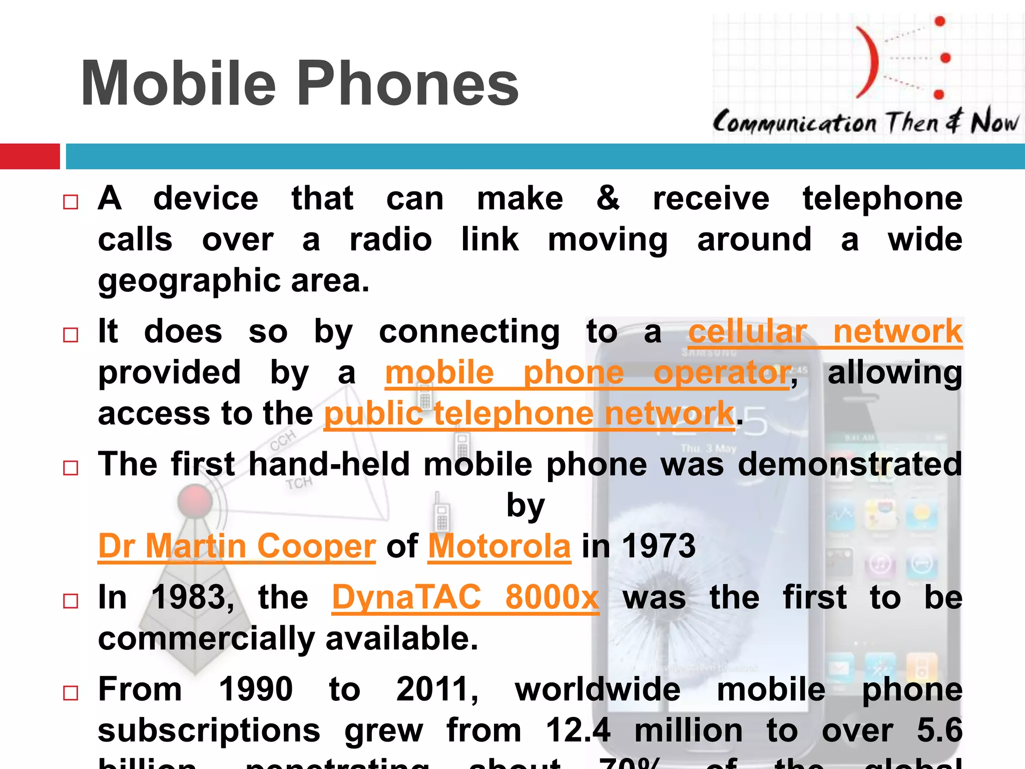 Communication then & now | PPTX