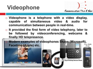 Communication then & now | PPTX