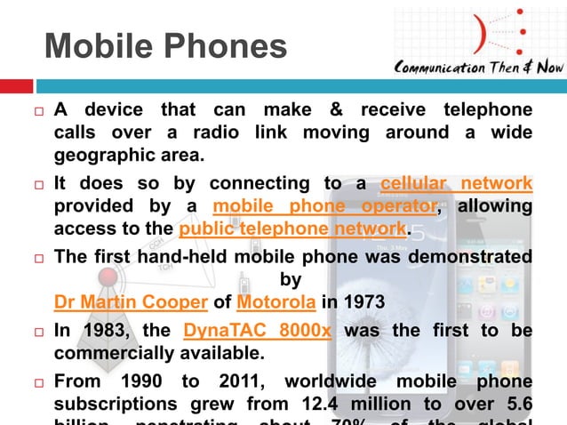 Communication then & now | PPTX