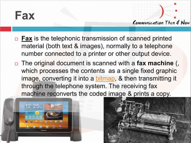 Communication then & now | PPTX