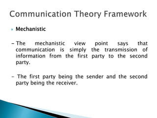 Communication theory | PPTX