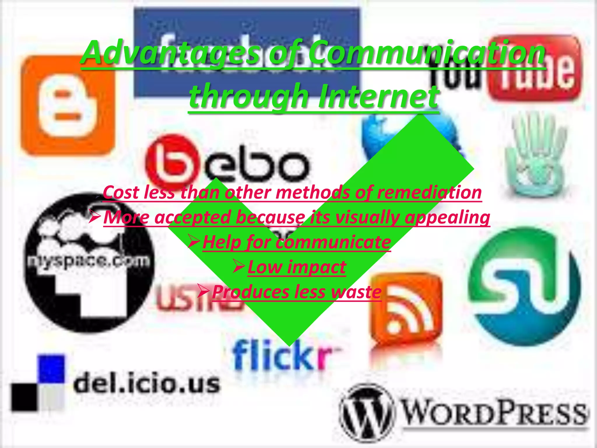 Communication through internet | PPTX