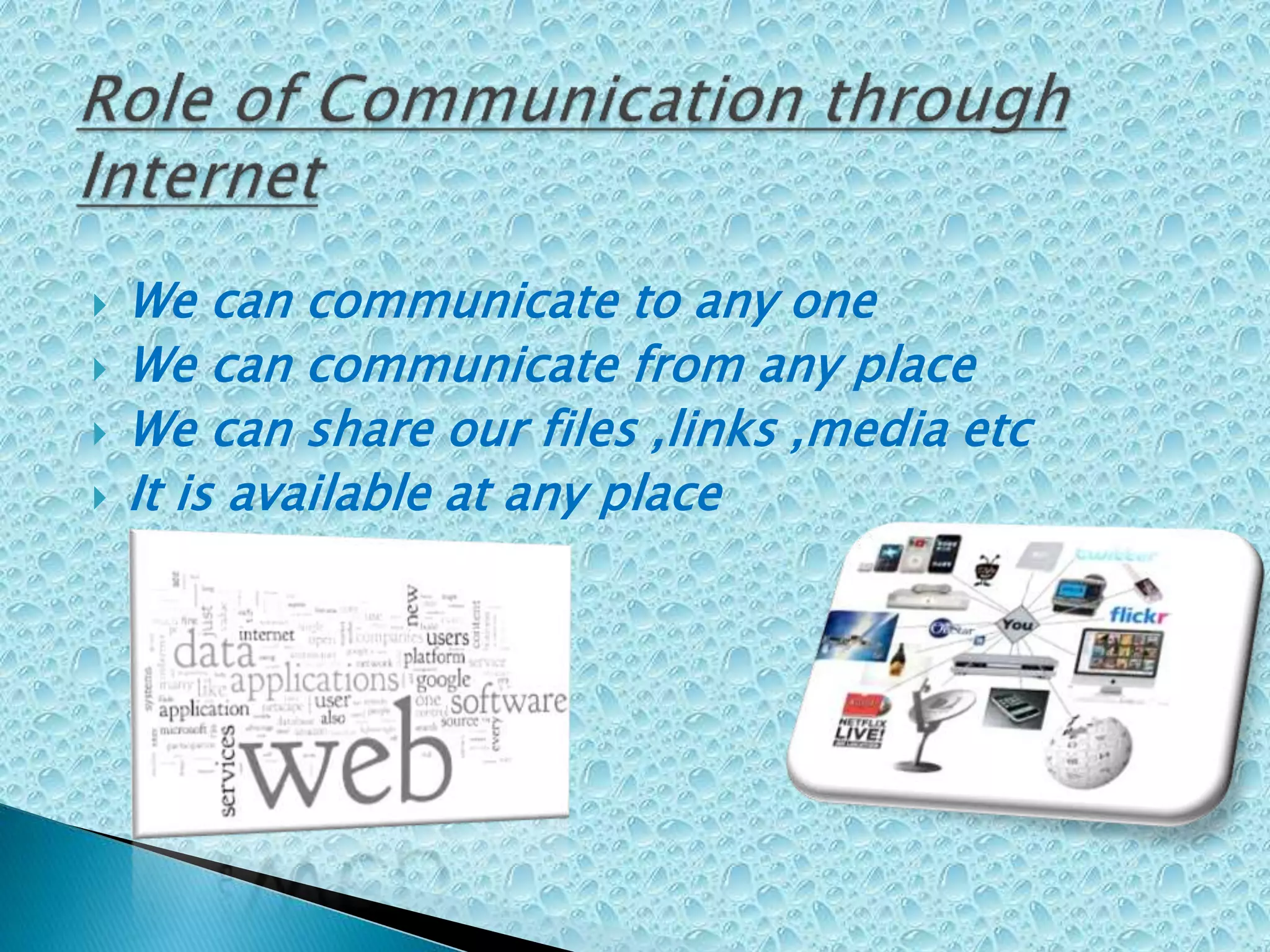 Communication through internet | PPTX