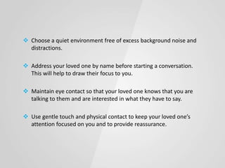 Communication tips and techniques for caregivers | PPTX