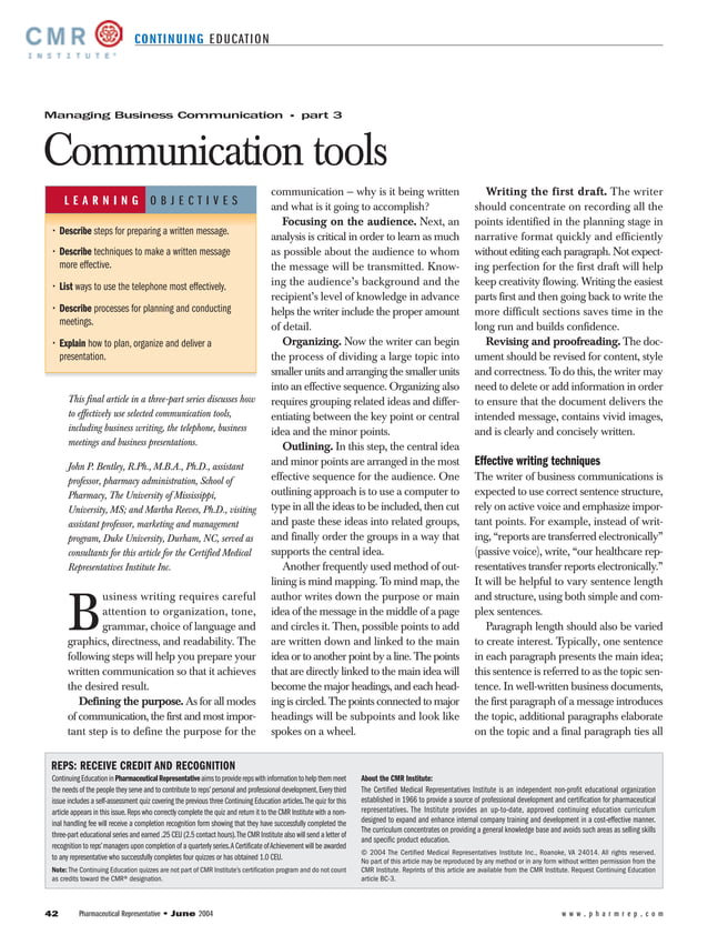 Communication Tools | PDF