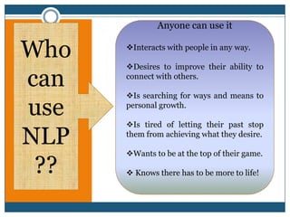 Selling technique - With NLP | PPTX