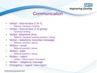 Communication using the sbar tool | PPTX
