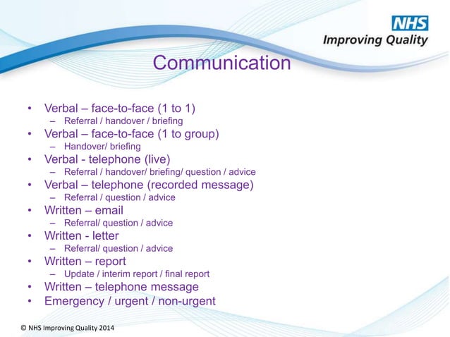 Communication using the sbar tool | PPTX