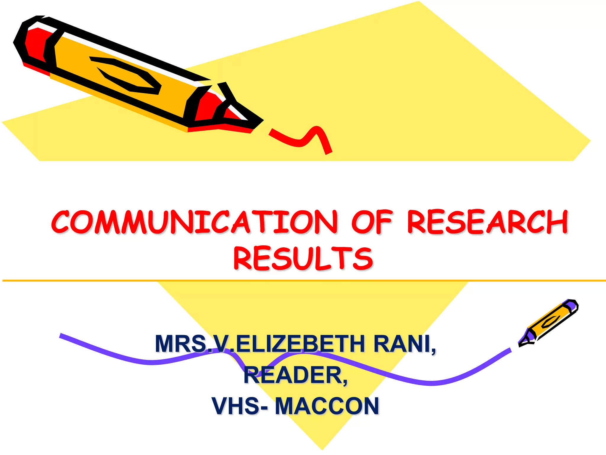 Communication of research report | PPTX
