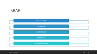 Communication within Teams ISBAR by Dr.Shamshuzoha.M | PPTX