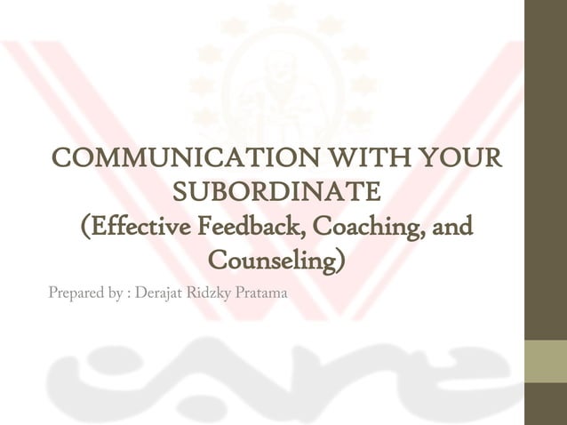 Communication with your subordinate | PDF