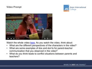 The Art of Parent-Teacher Communication | PPTX