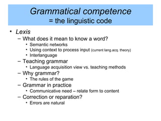 Communicativ competence | PPT