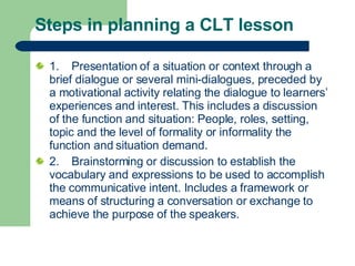 Communicative Language Teaching (Clt) | PPT | Educational Assessment ...