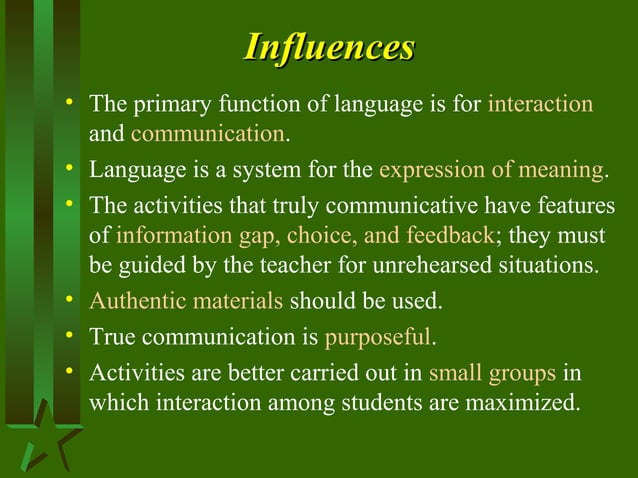 Communicative Language Teaching Ppt