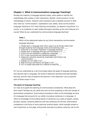 Communicative language teaching | PDF