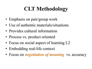 TESOL Pedagogy: The Communicative Approach | PPTX