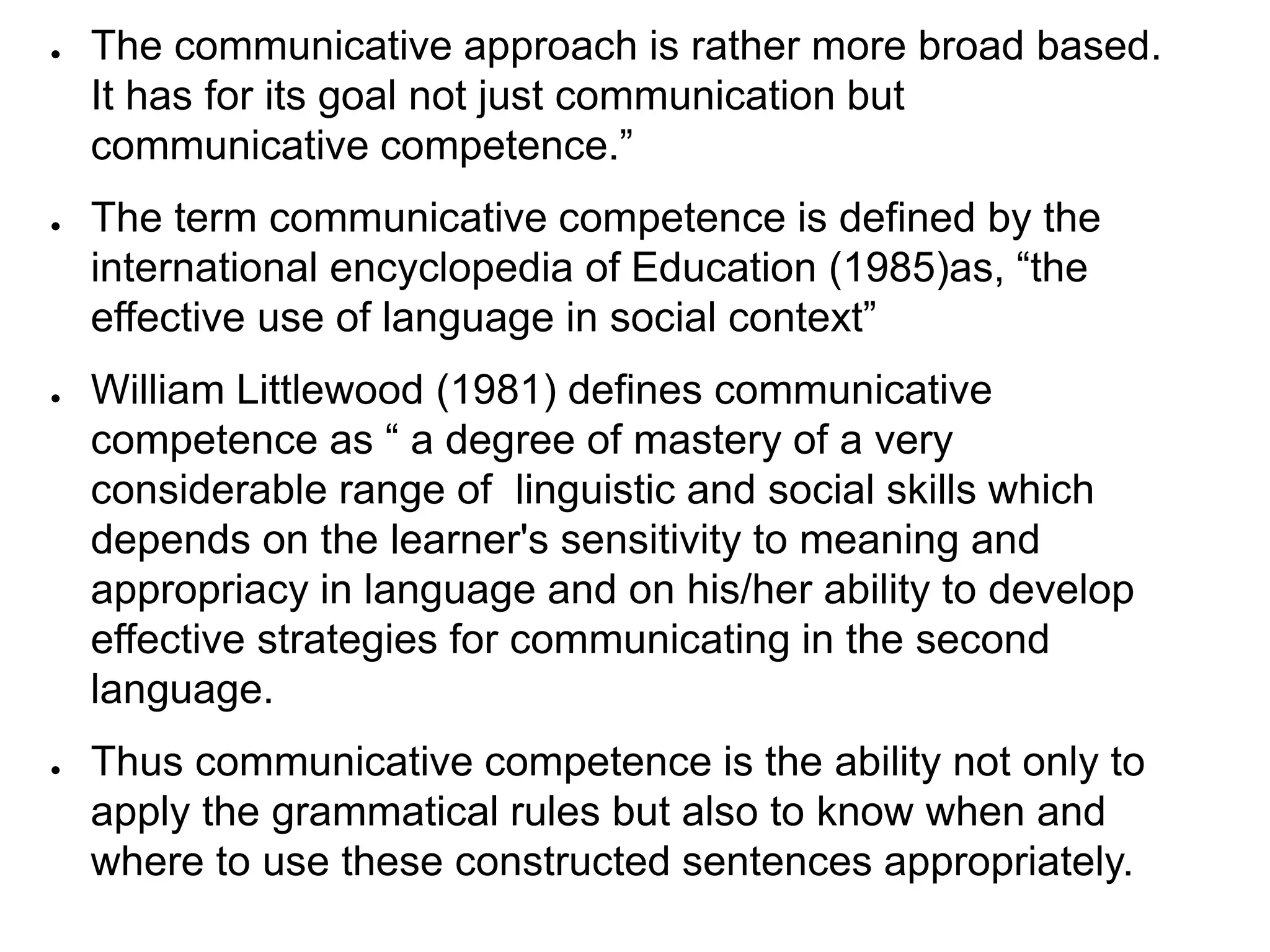 Communicative approach | PPT