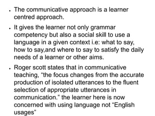 Communicative approach | PPT