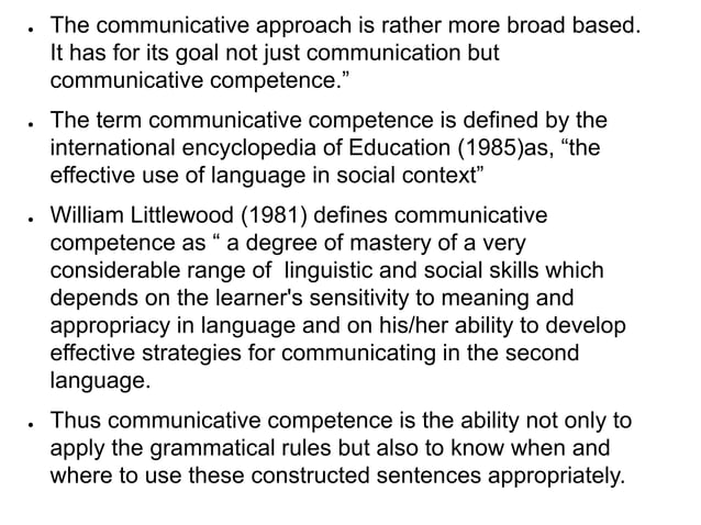 Communicative approach | PPT