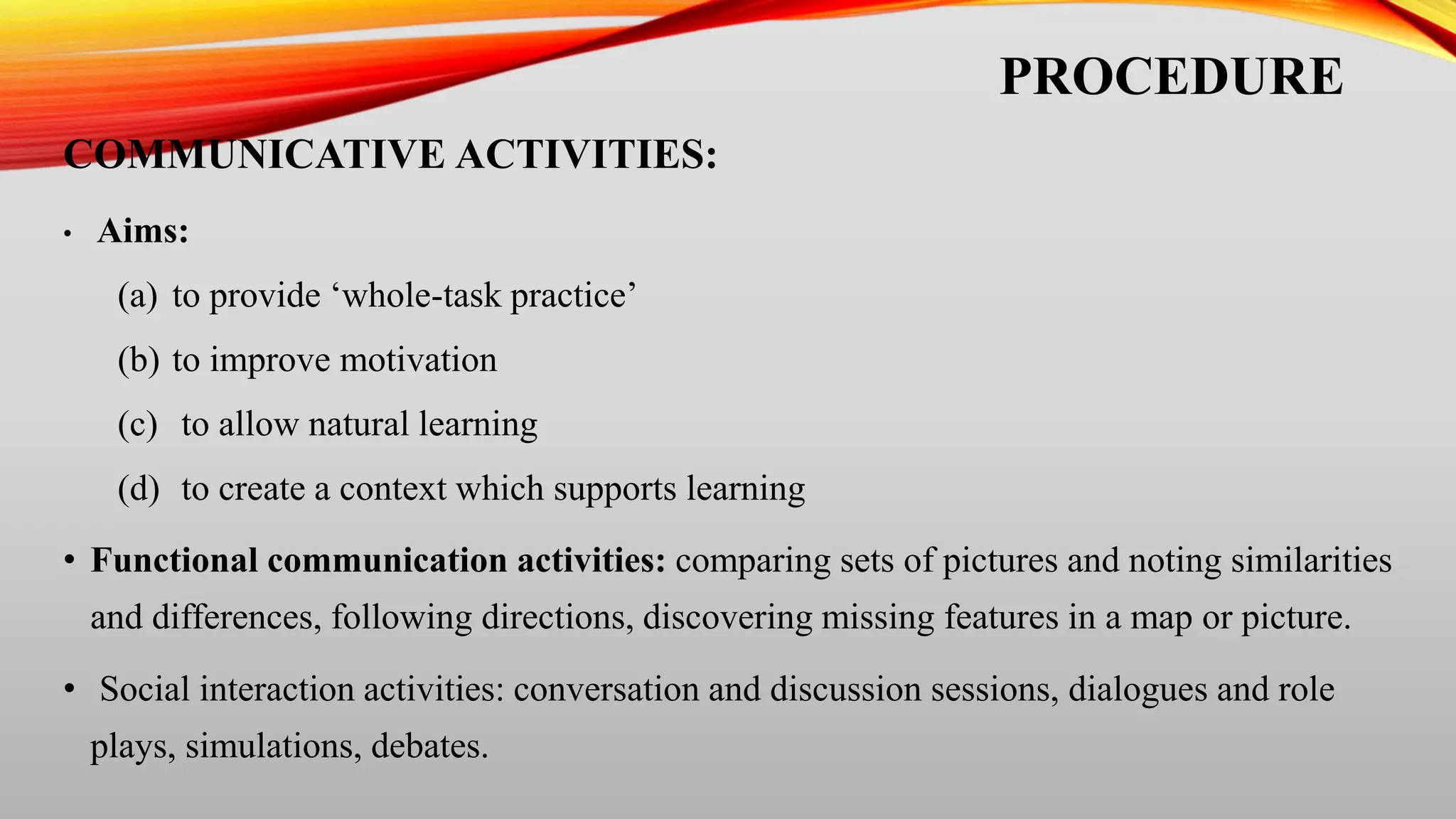Communicative approach | PPT