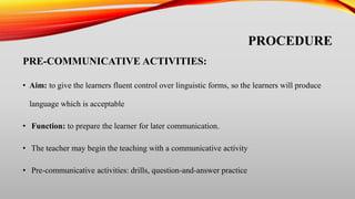Communicative approach | PPTX