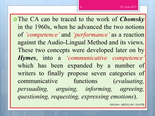 The Communicative Approach of Language Teaching | PPTX