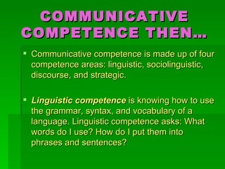 Communicative competence | PPT