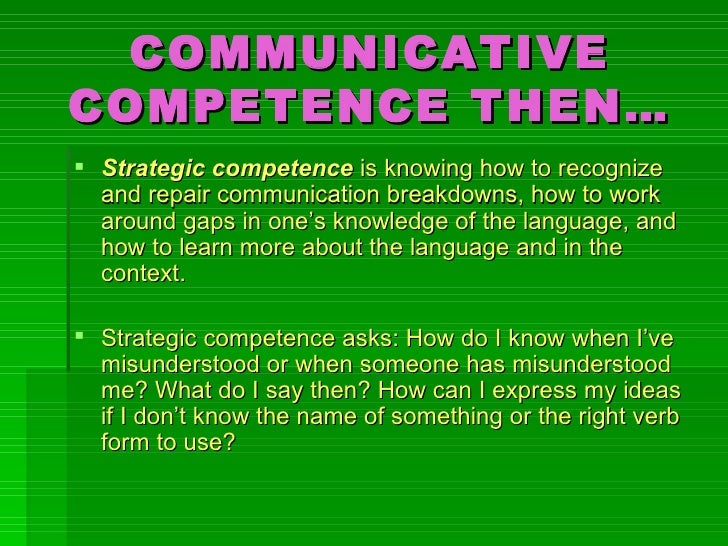 Communicative competence