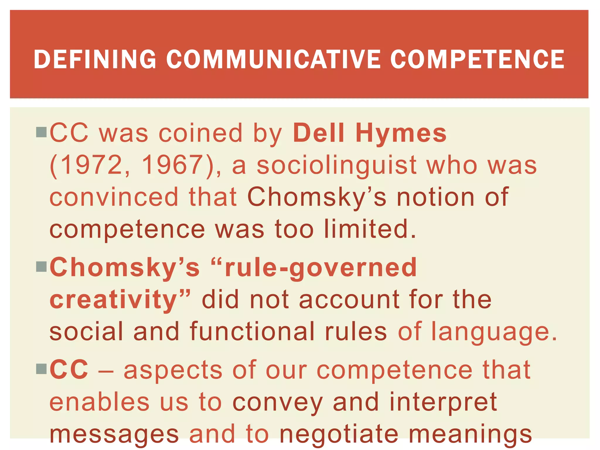 Communicative competence | PPT