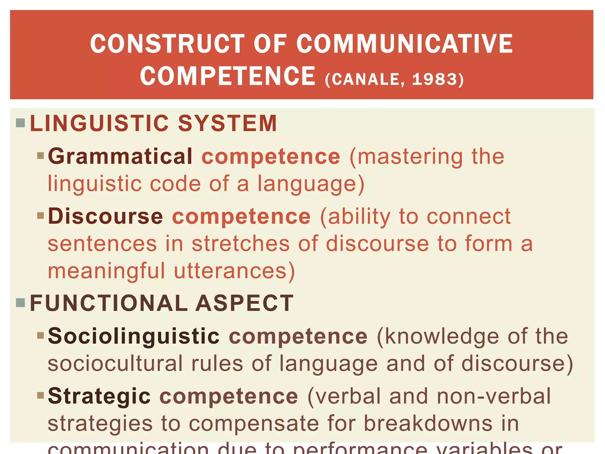 Communicative competence | PPT | Free Download