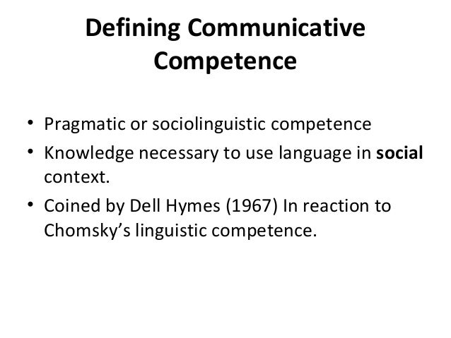 Communicative competence