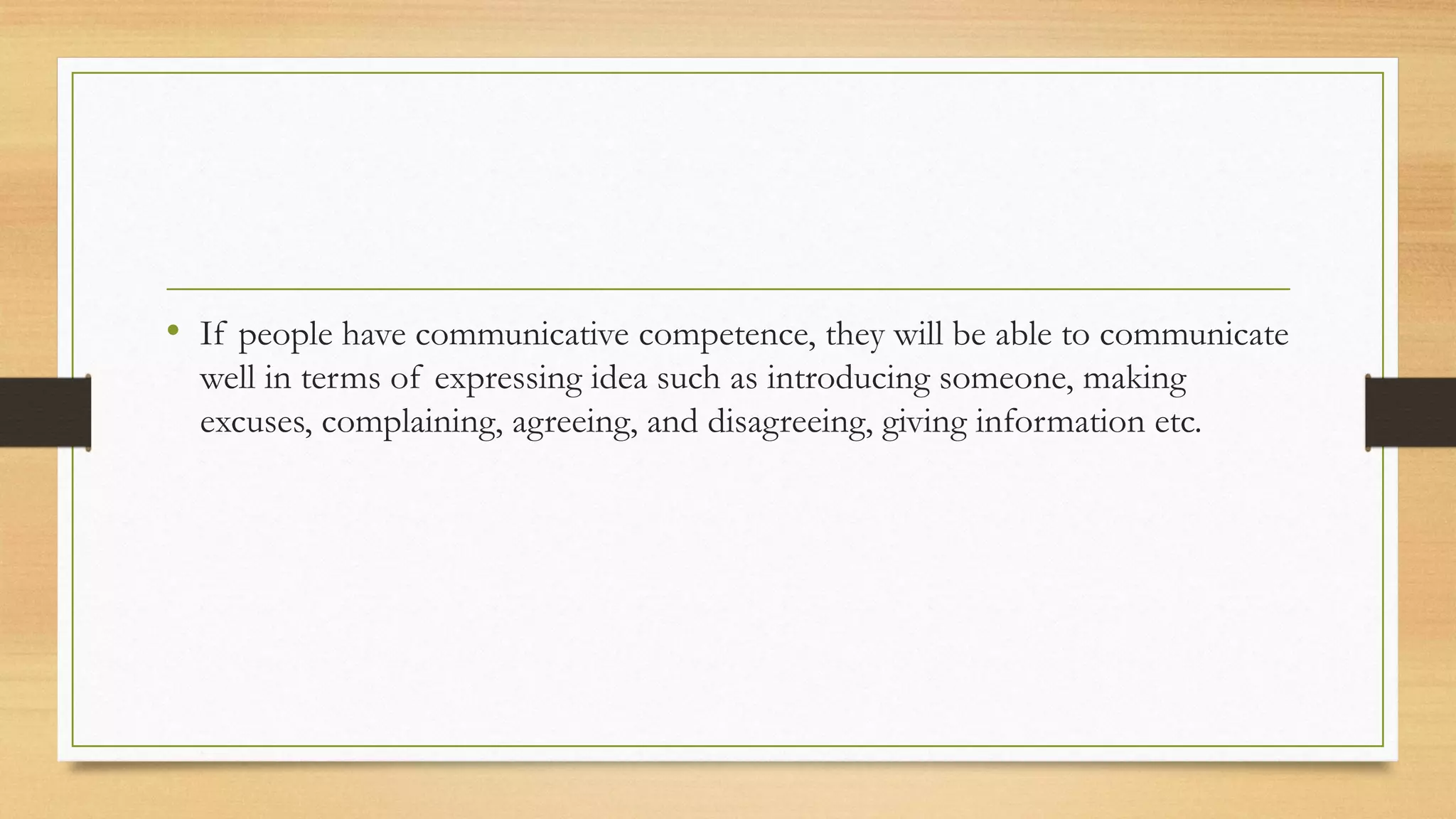 Communicative competence | PPT