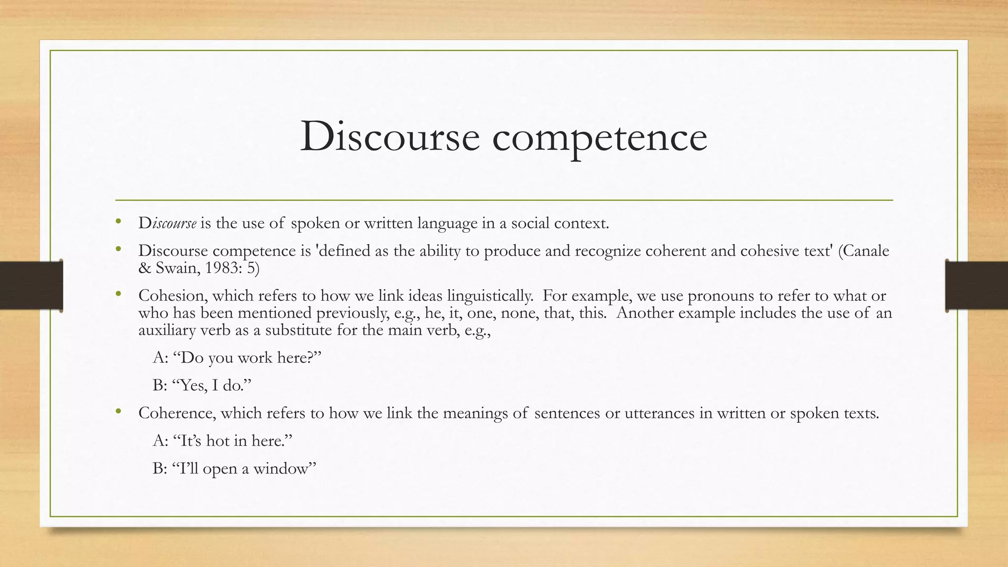 Communicative competence | PDF