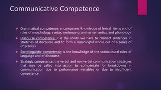 Communicative competence | PPT