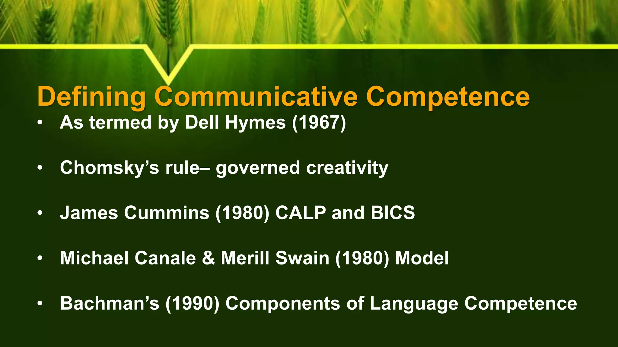 Communicative competence | PPTX