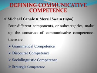 Communicative competence | PPTX