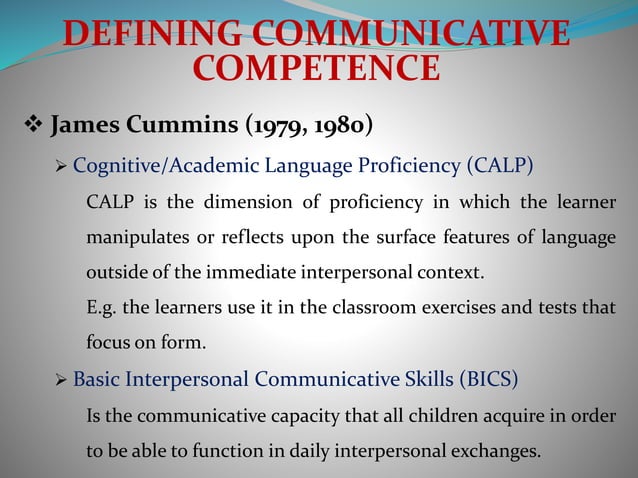 Communicative competence