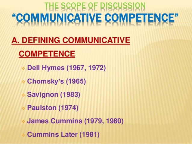 Communicative competence