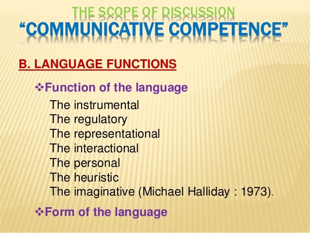 Communicative competence