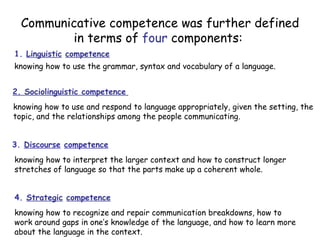 Communicative competence slides | PPT
