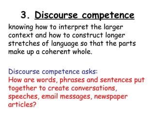 Communicative competence slides | PPT