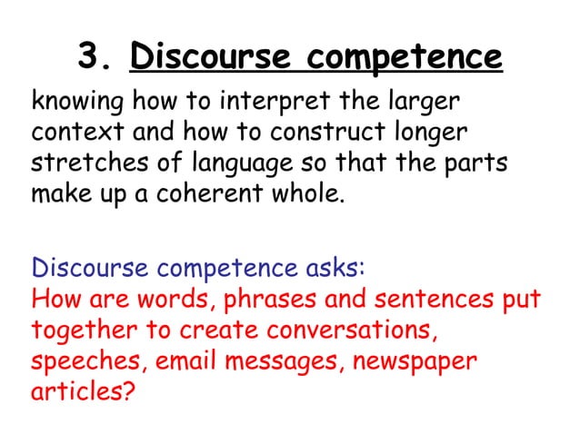 Communicative competence slides | PPT